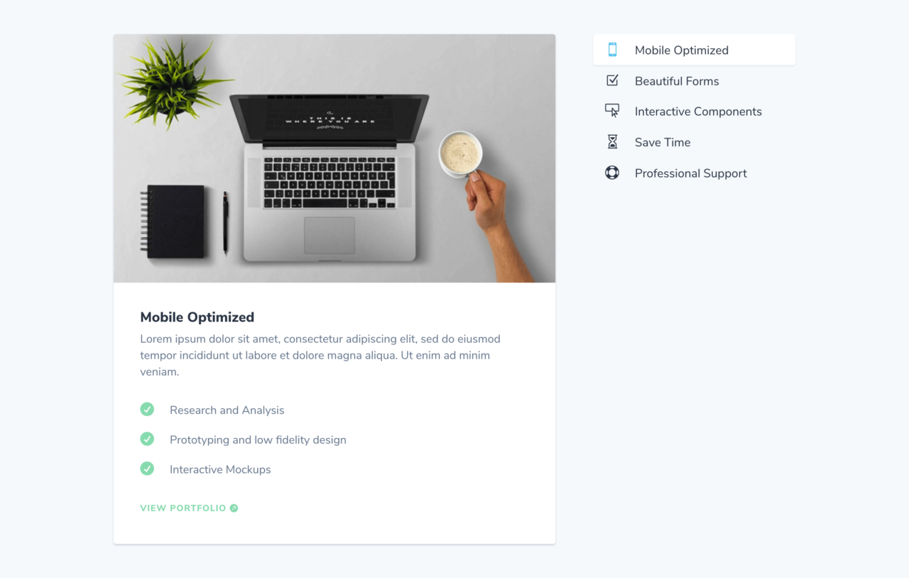 Interactive Sections | DiviWP